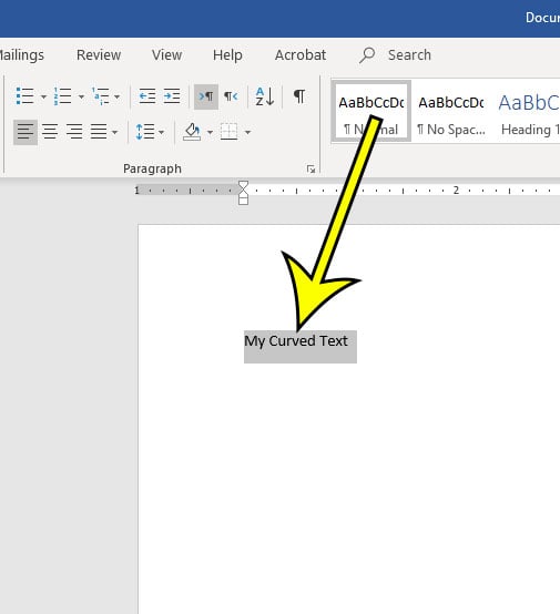 Shaping Text In Word